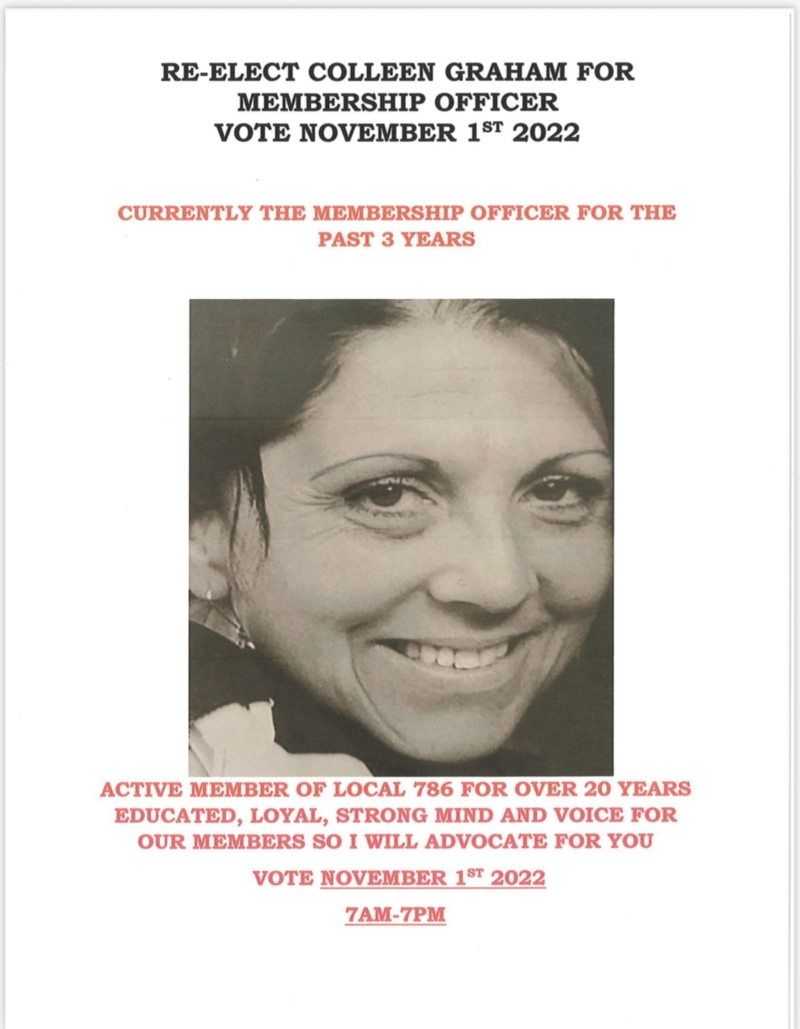 CAMPAIGN POSTERS FOR UPCOMING ELECTIONS – CUPE Local 786