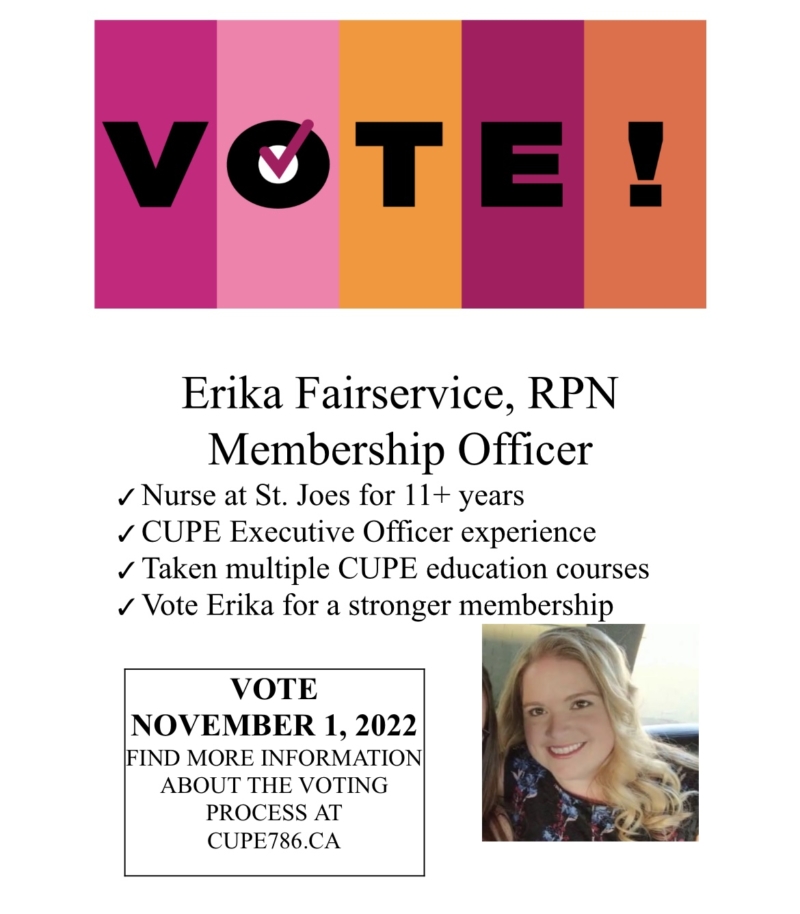 CAMPAIGN POSTERS FOR UPCOMING ELECTIONS – CUPE Local 786