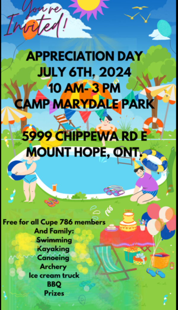 CUPE APPRECIATION DAY 2024 – CUPE Local 786